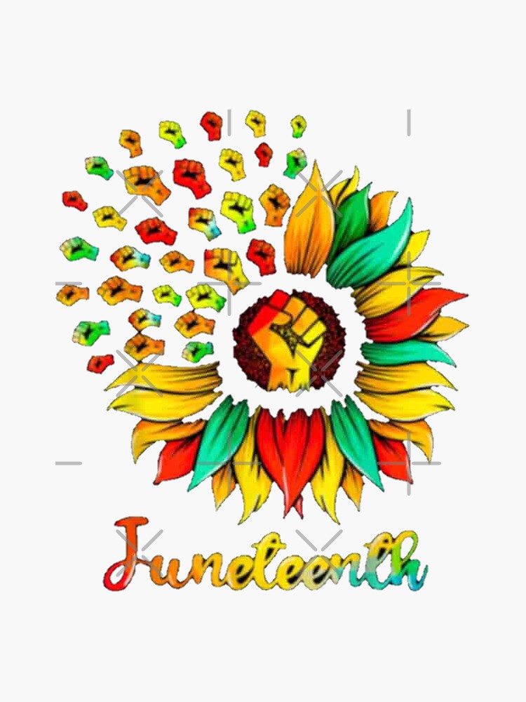 "Juneteenth flowers" Sticker for Sale by Vagabon03 | Redbubble
