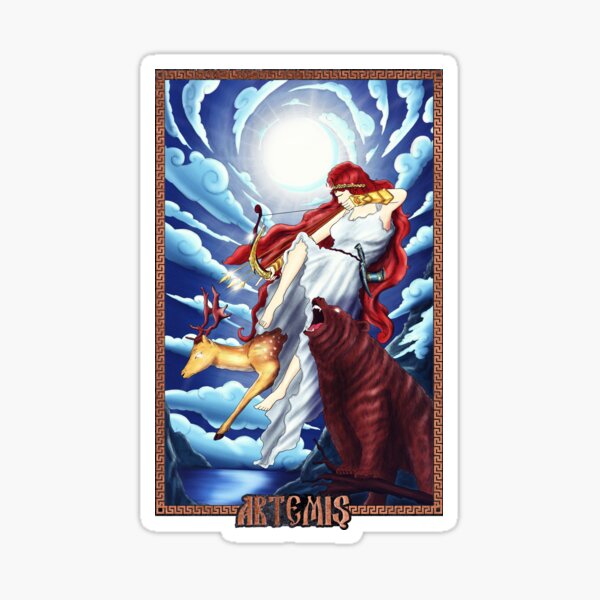 "ARTEMIS" Sticker for Sale by idrawstudio | Redbubble