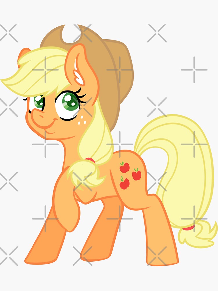 "Applejack" Sticker for Sale by EdgyAnimator | Redbubble
