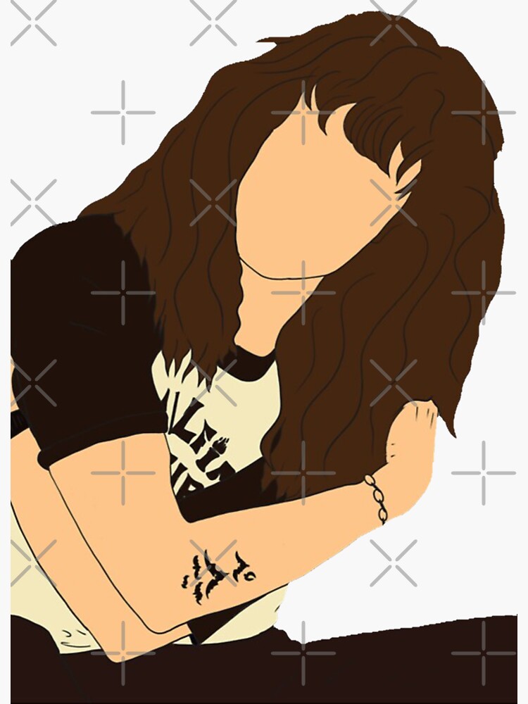 "Eddie" Sticker for Sale by Asfiakhan467 | Redbubble