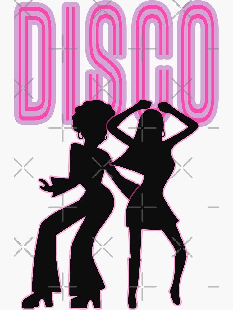 "Disco Party Girls" Sticker for Sale by AYAZOU | Redbubble