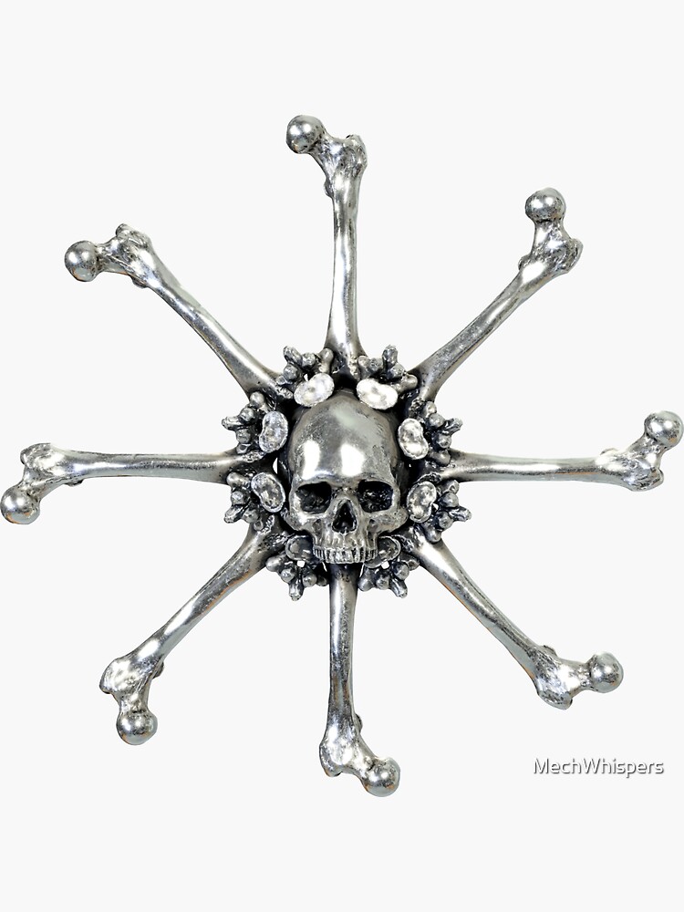 "Skull and Crossbones Vehmic Cross Symbol Halloween Skull Design (Skull ...