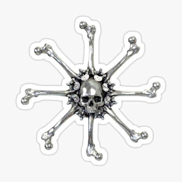 "Skull and Crossbones Vehmic Cross Symbol Halloween Skull Design (Skull ...