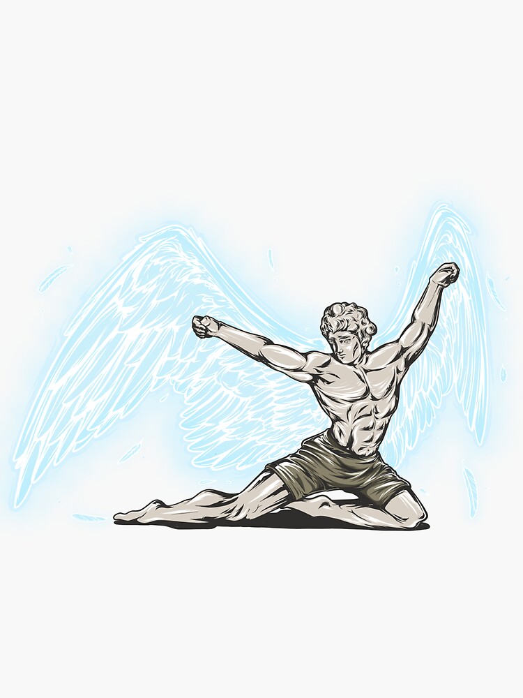 "Icarus Aesthetics Bodybuilding Pose" Sticker for Sale by Critical-Lift ...