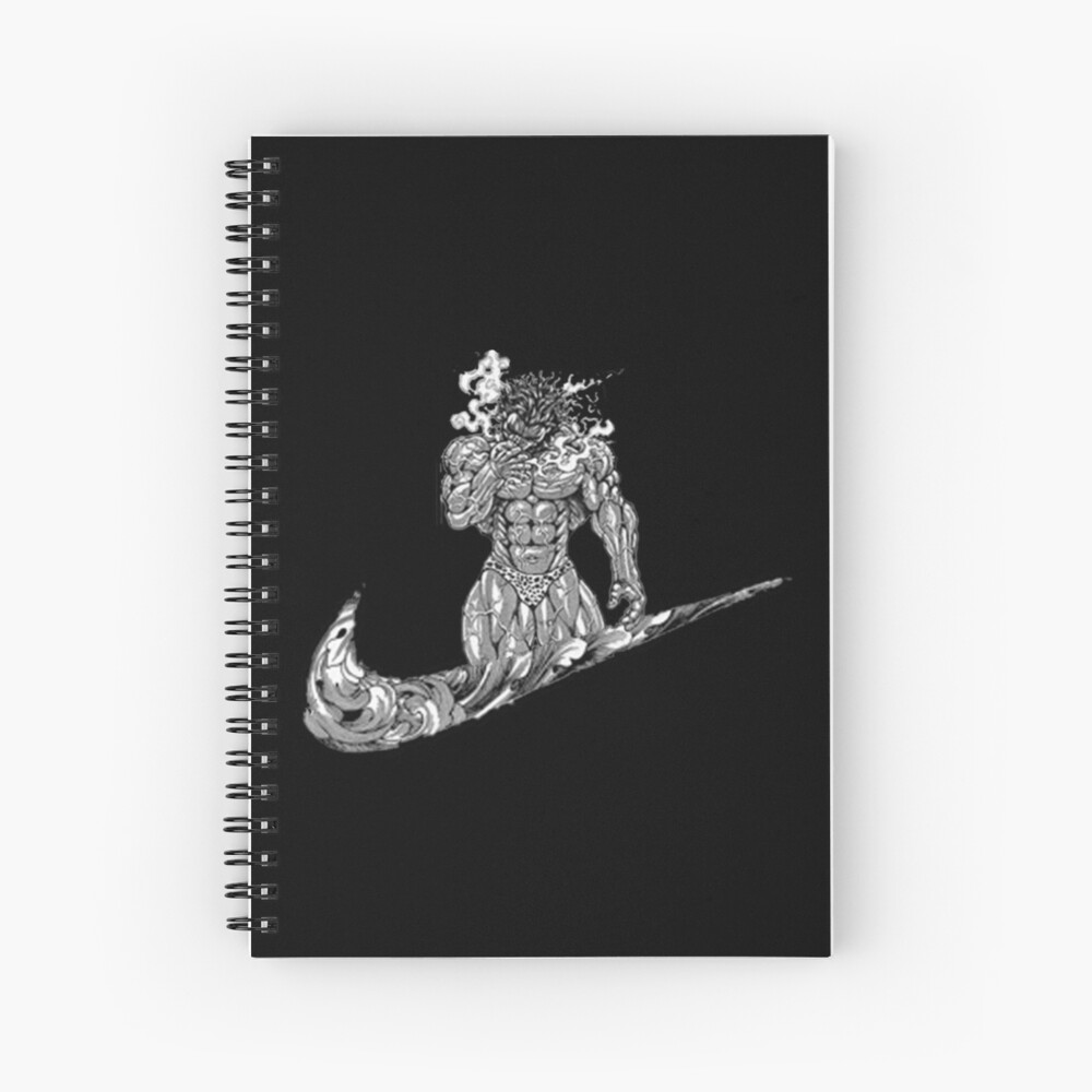 Cuaderno De Espiral Yujiro Hanma De Anime Baki Hanma The Grappler Manga Logo Para Otaku