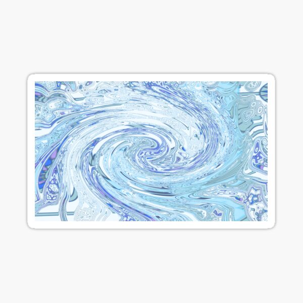"Abstract Water Wave Swirl" Sticker for Sale by FancyFriendship | Redbubble