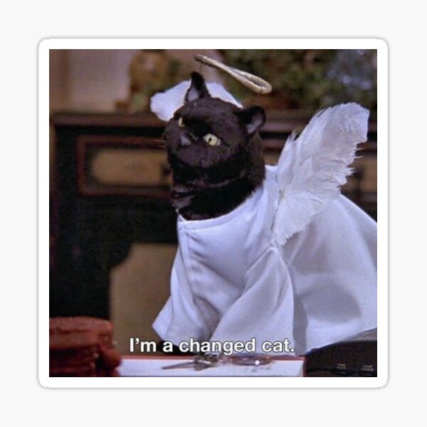 "Salem The Cat - Changed Cat" Sticker for Sale by KaraCroft | Redbubble