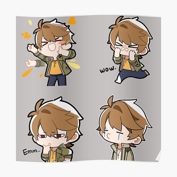 "Luke Pearce - Tears Of Themis - Chibi Pack 3" Poster for Sale by ...