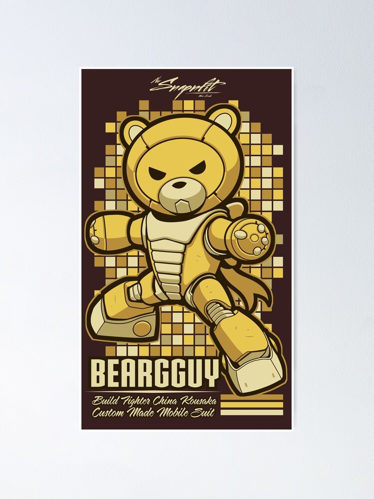 "Beargguy" Poster for Sale by Snapnfit | Redbubble