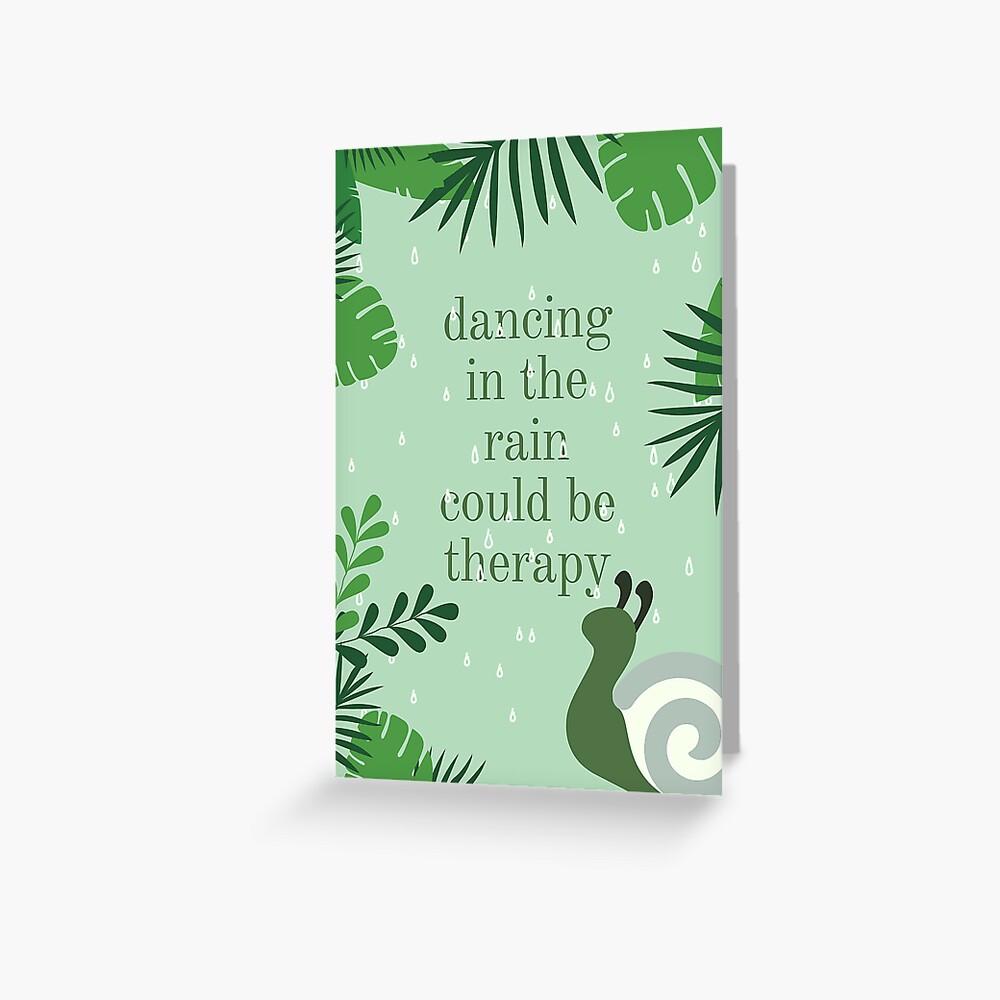 "green rain aesthetic " Greeting Card for Sale by elenaivanov17 | Redbubble