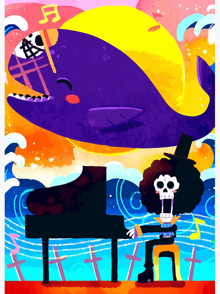 "Brook Laboon OP" Sticker for Sale by PlainMotif | Redbubble