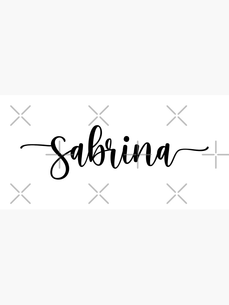 "Sabrina Name Label Beautiful Calligraphy" Poster for Sale by sourpanda ...