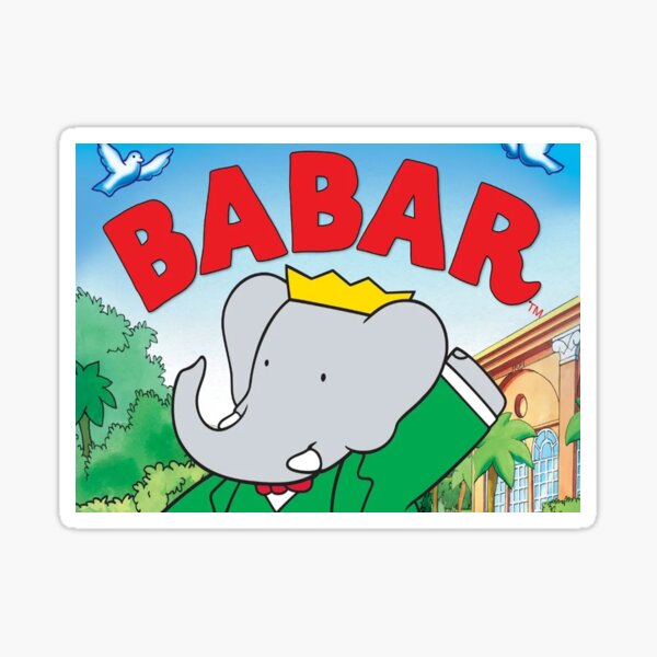 "babar the elephant" Sticker for Sale by Candy-B10 | Redbubble