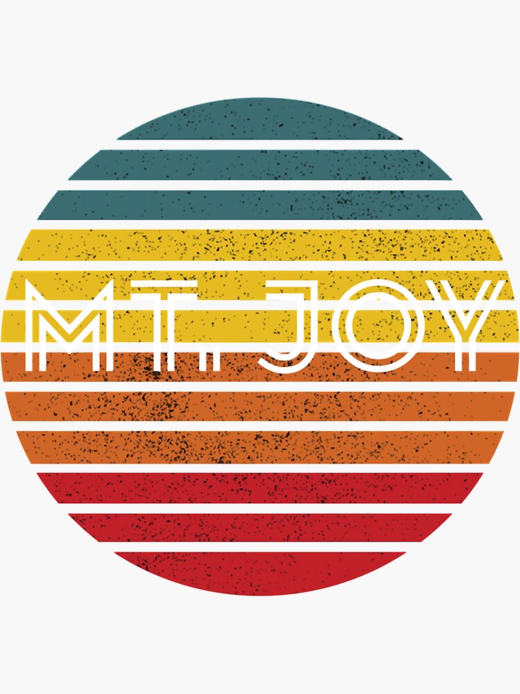 "MT joy retro vintage sunset " Sticker for Sale by JNANDESIGN | Redbubble