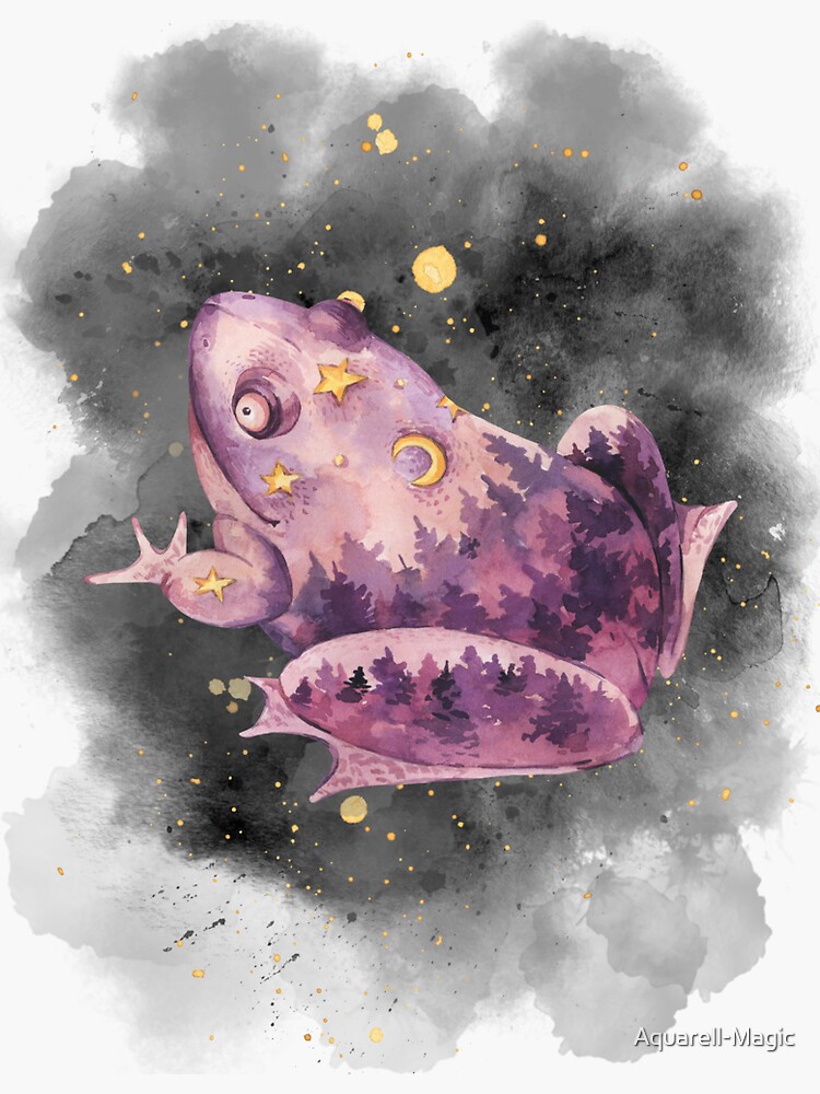 "Magic Frog" Sticker for Sale by Aquarell-Magic | Redbubble