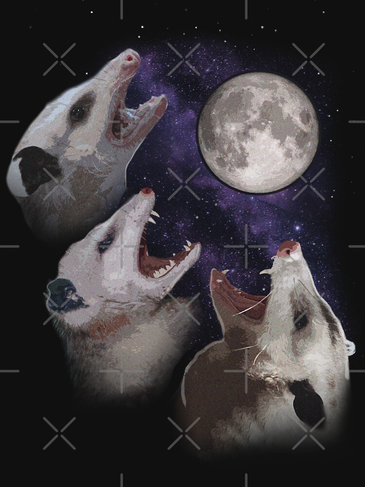"Possums howling at the moon" T-shirt for Sale by BattleGoat ...