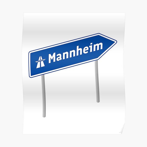 "Mannheim" Poster for Sale by WordsMaps | Redbubble