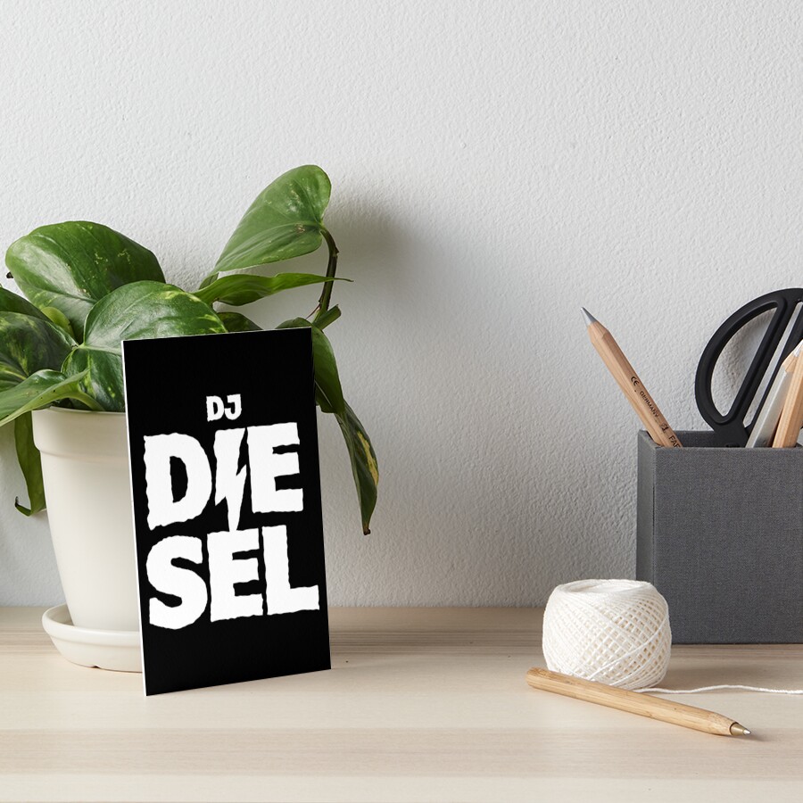 "Dj Diesel Merch Diesel Stacked" Art Board Print for Sale by SalMaiShop ...