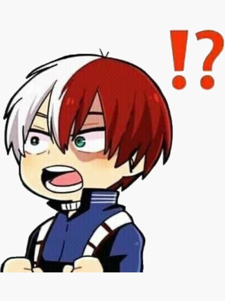 "My Hero Academia Surprised Shoto" Sticker for Sale by fanatic-for-u ...