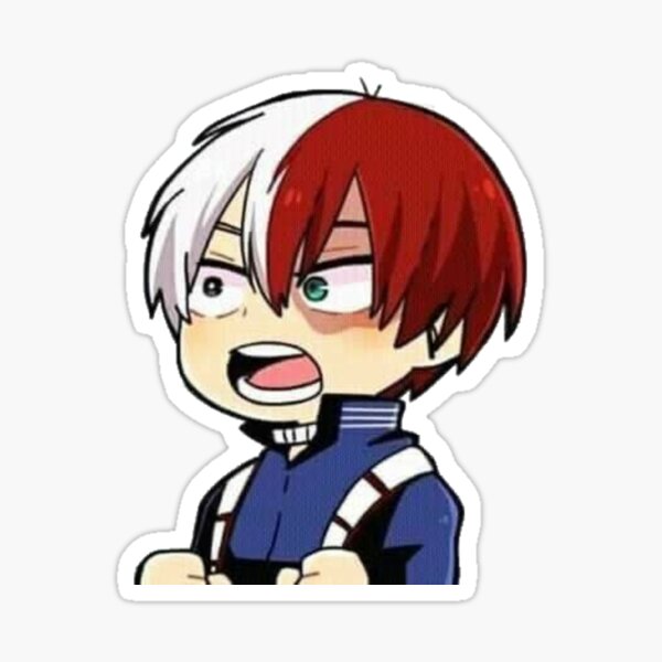 "Copy of My Hero Academia Surprised Shoto" Sticker for Sale by fanatic ...