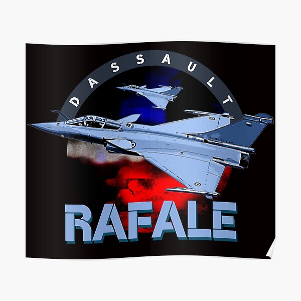 Póster «Aviones de combate franceses Dassault Rafale» de Aerolovers ...