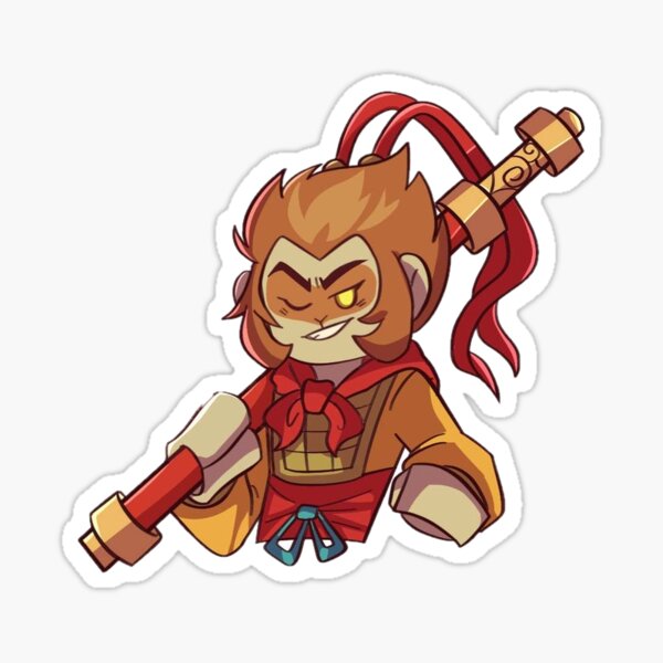 "Monkie kid: Wukong" Sticker for Sale by KarminDeylin | Redbubble