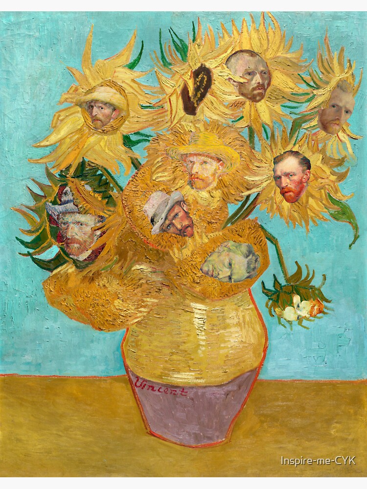 " Sunflower Vincent Van Gogh. The self portraits of Van Gogh inside the ...
