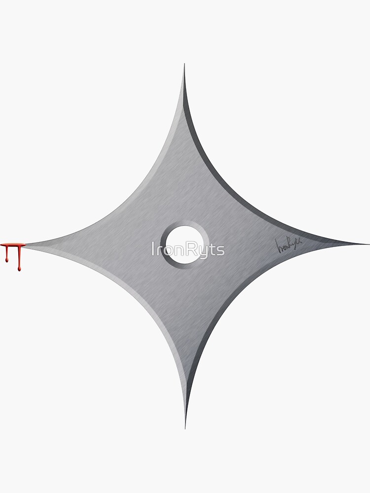 "Shuriken" Sticker for Sale by NotEleven | Redbubble