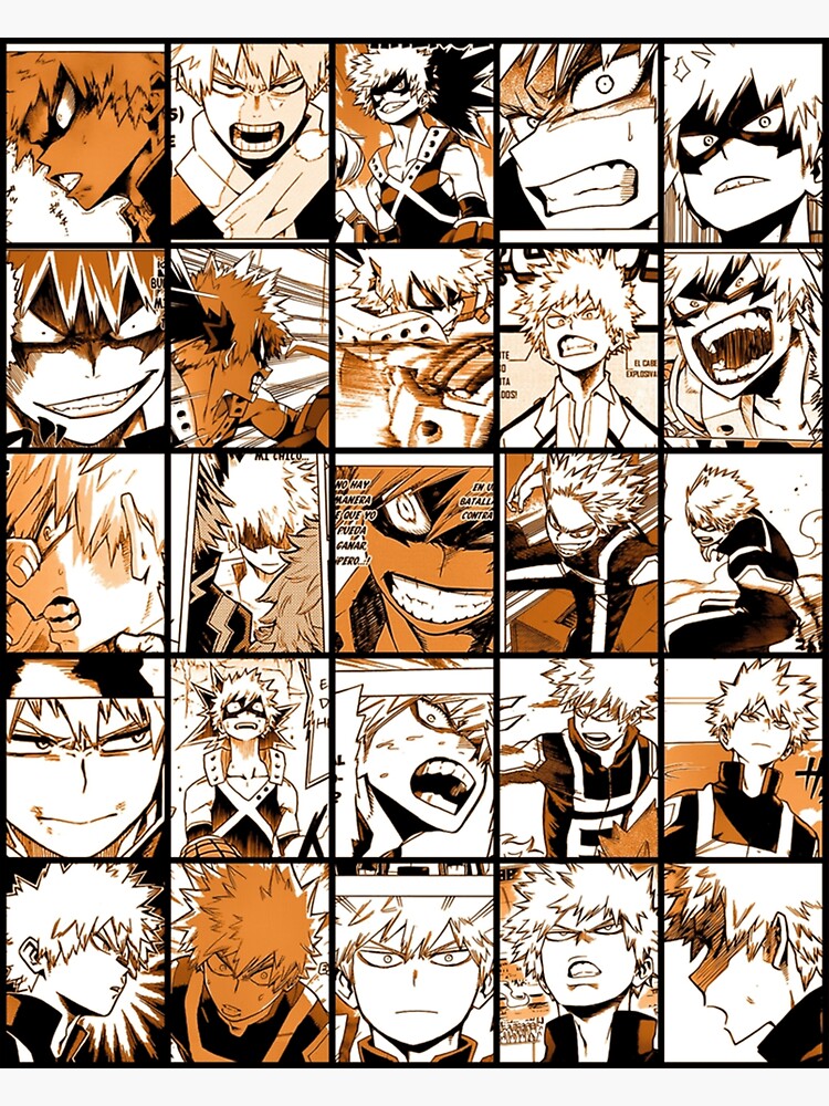 "Bakugo Katsuki collage Poster" Sticker for Sale by serpelabriec ...