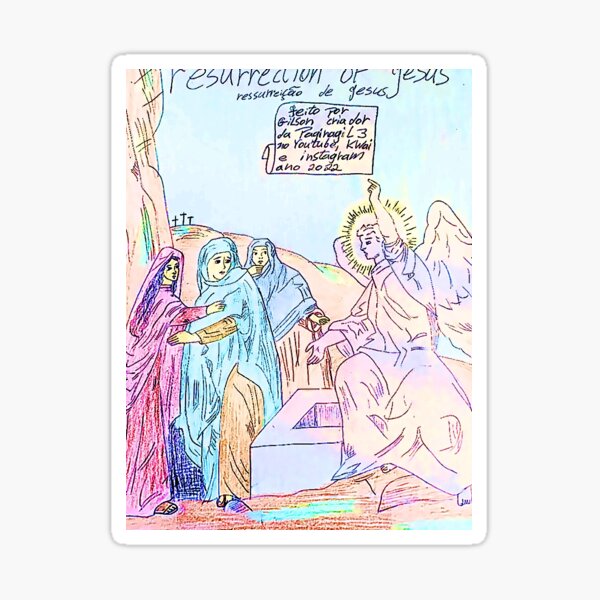 "Resurrection of Jesus " Sticker for Sale by GilsonArte | Redbubble