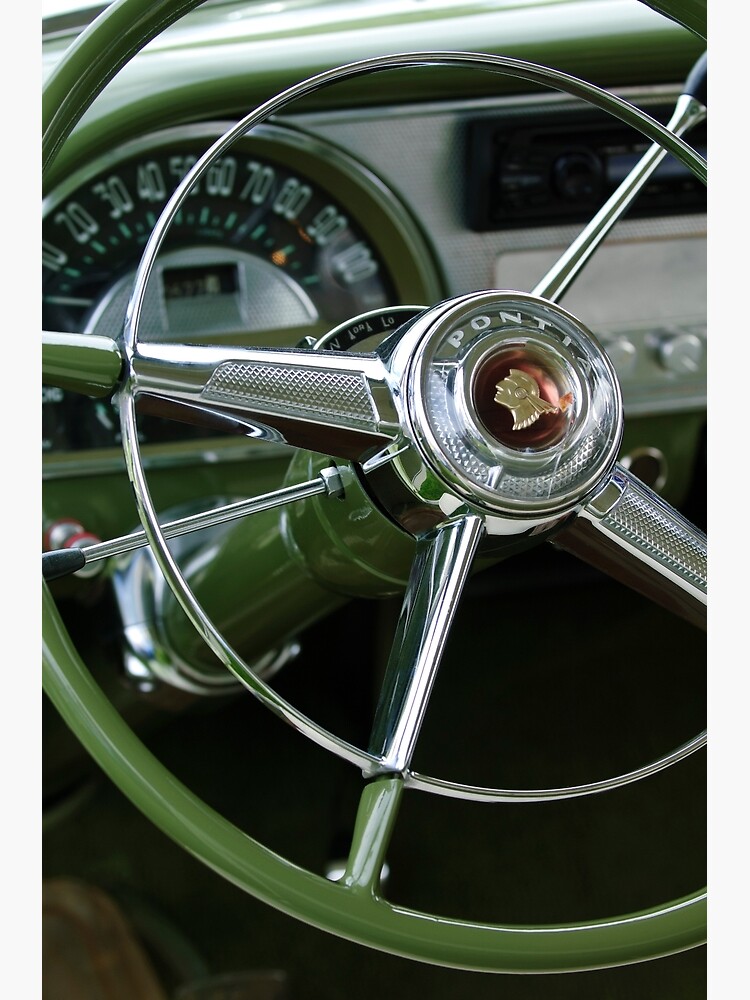 "1953 Pontiac Steering Wheel Emblem -0475c" Poster by jilljreger ...