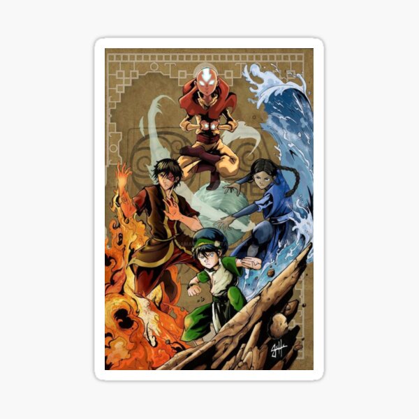 "Avatar the Last Airbender" Sticker for Sale by Pe4nut00 | Redbubble