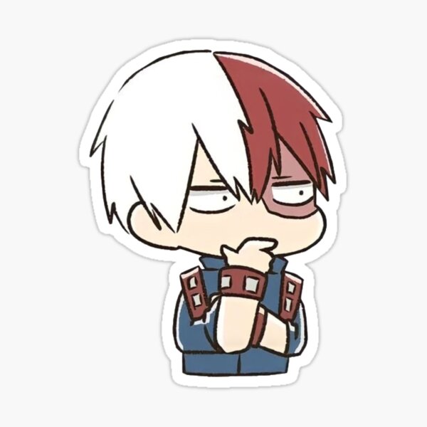 " My Hero Academia Surprised Shoto" Sticker for Sale by fanatic-for-u ...