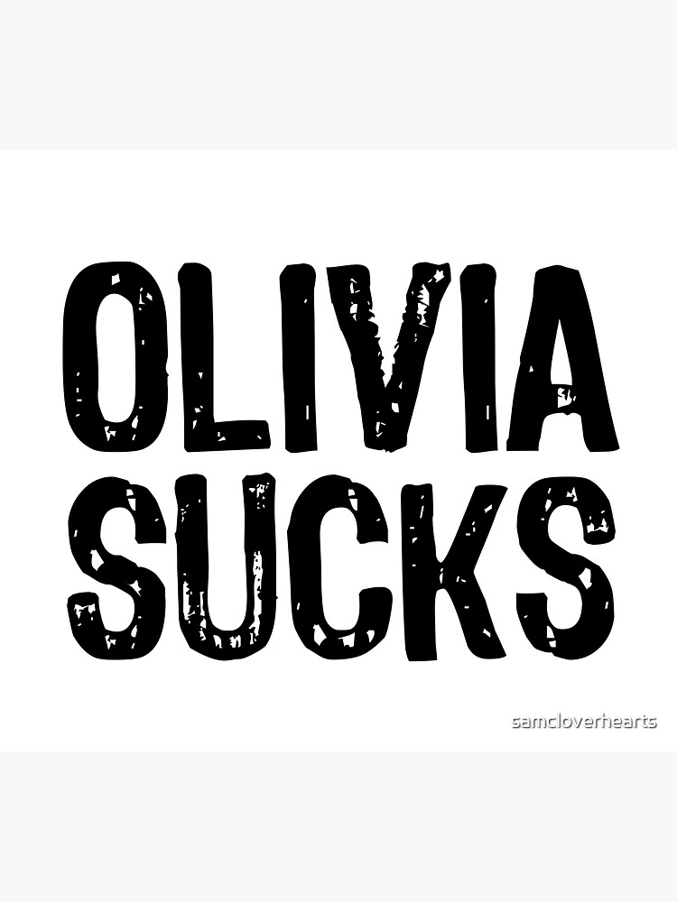 Olivia Sucks Sticker For Sale By Samcloverhearts Redbubble