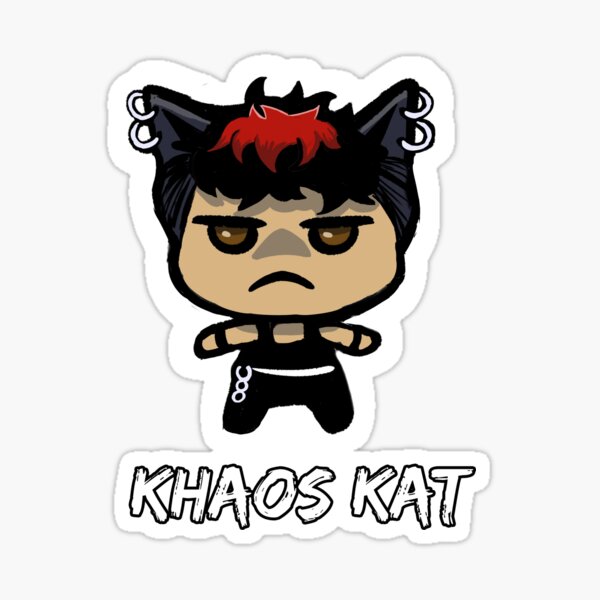 "Khaos Kat" Sticker for Sale by kotatosaur | Redbubble