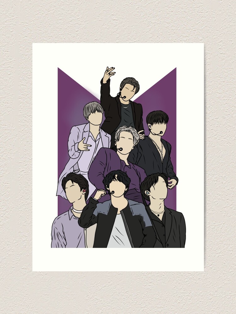 "BTS Kpop Bts Artwork ARMY Digital Art Kpop Merch" Art Print for Sale ...