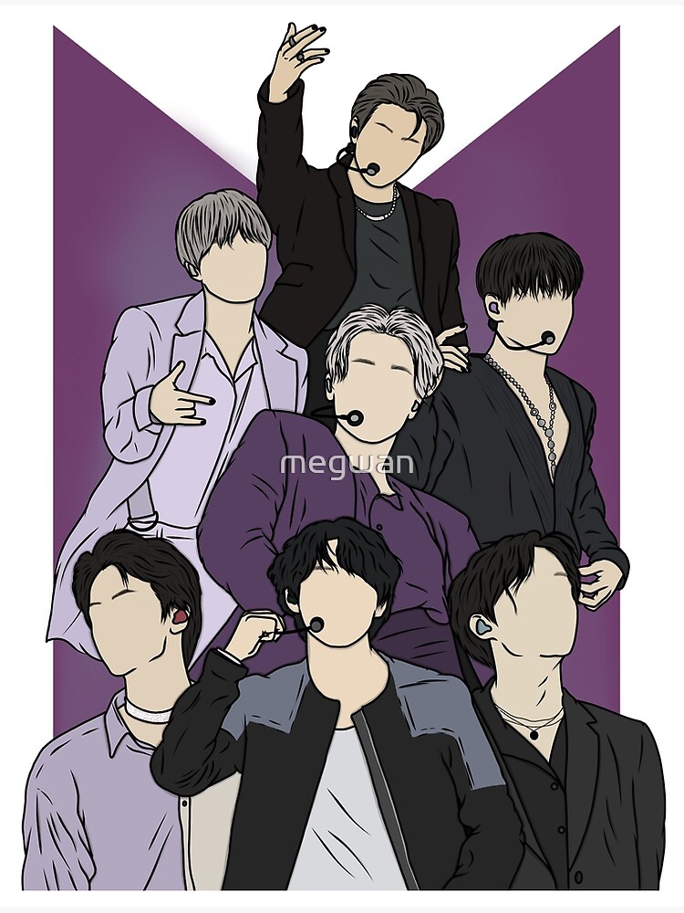 "BTS Kpop Bts Artwork ARMY Digital Art Kpop Merch" Art Print for Sale ...
