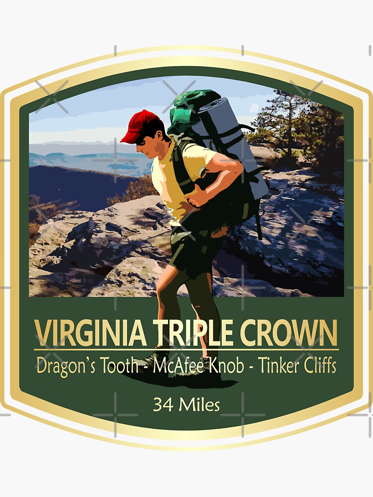 "Virginia Triple Crown (PF)" Sticker for Sale by curranmorgan | Redbubble