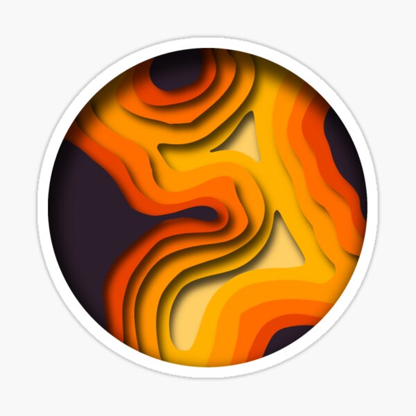 "Lava" Sticker for Sale by Imitchelson352 | Redbubble