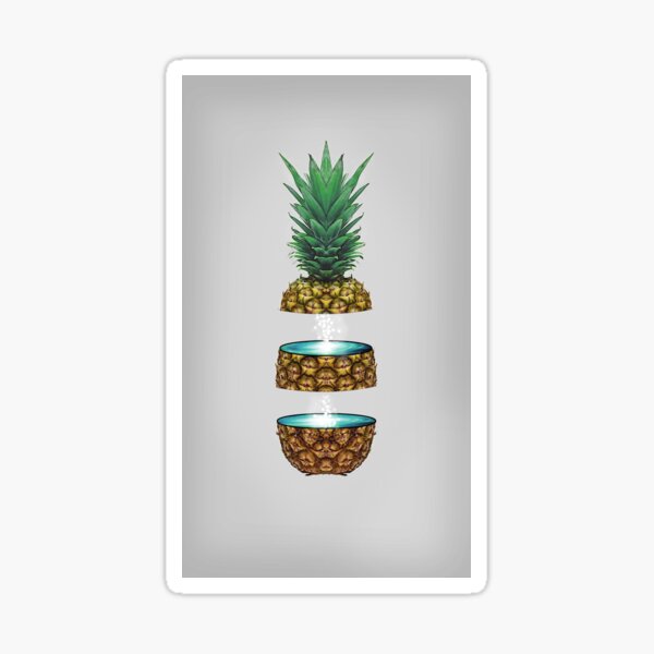 "Pineapple" Sticker for Sale by vinpez | Redbubble