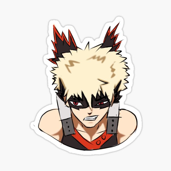 "Katsuki Bakugo" Sticker for Sale by Ilexchan | Redbubble
