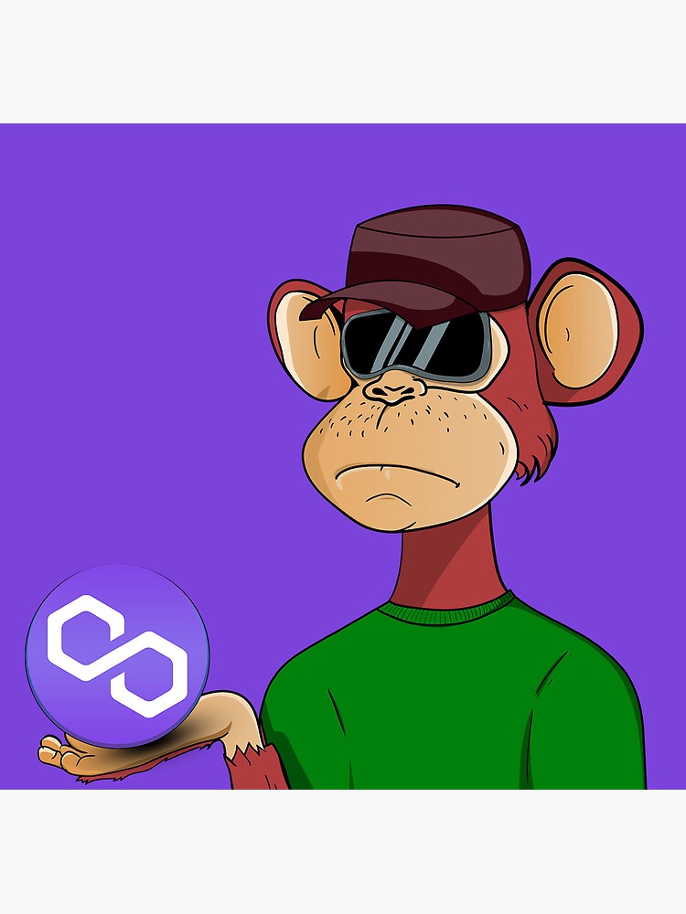 "Dawn Ape Polygon MATIC Sad NFT" Art Print for Sale by codezela-nft ...