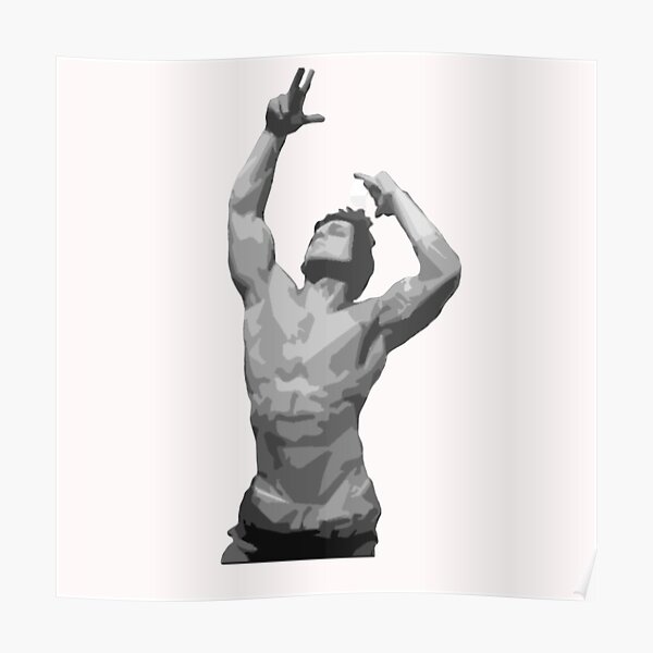 "ZYZZ-POSE" Poster for Sale by gymstuff | Redbubble