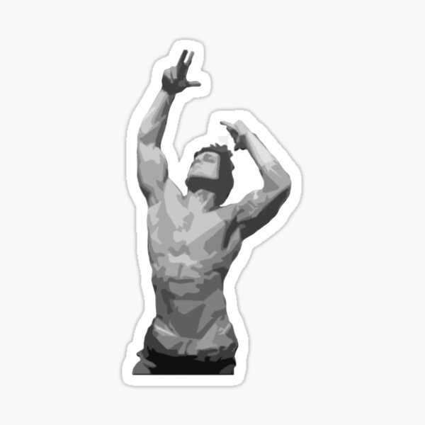 "ZYZZ-POSE" Sticker for Sale by gymstuff | Redbubble