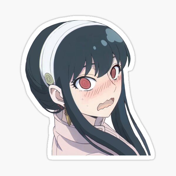 "Blusing Yor Forger - Spy x Family" Sticker for Sale by Animelove1000 ...