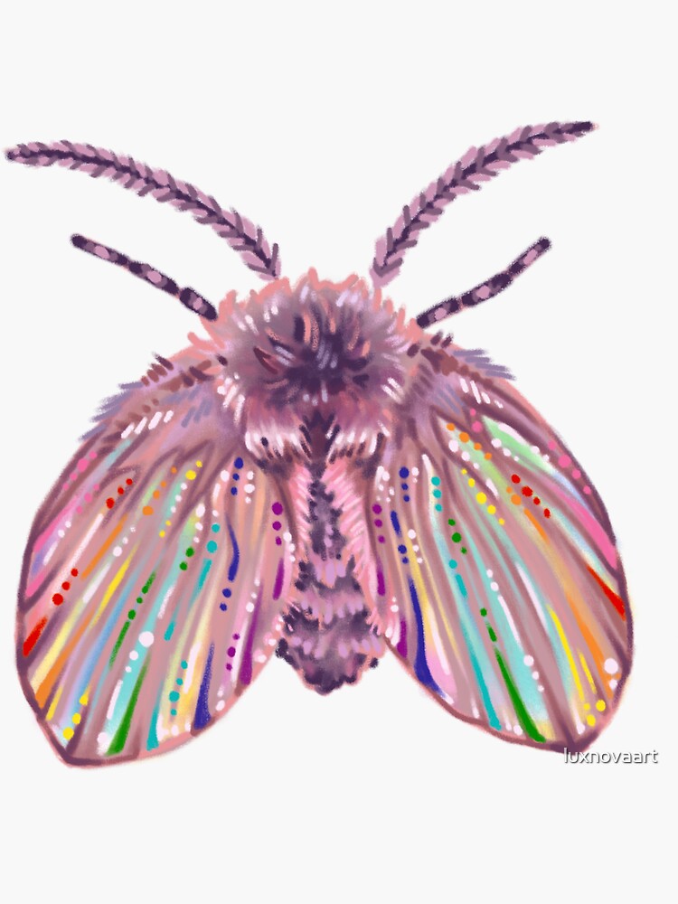 "LGBTQ+ Pride Gay Moth" Sticker for Sale by luxnovaart | Redbubble