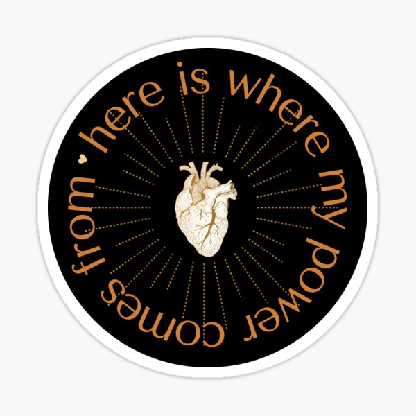 "Golden Anatomy Heart Power Sticker" Sticker for Sale by MagicWolfStar ...