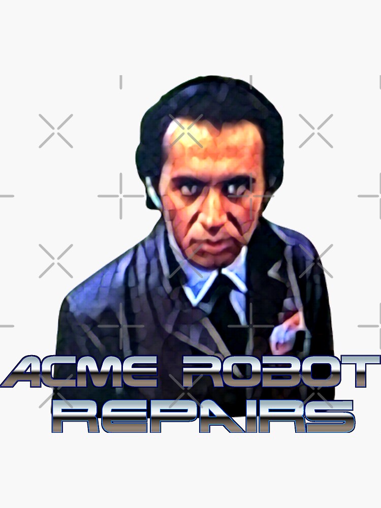 "RUNAWAY - Acme Robot Repairs" Sticker for Sale by SynthOverlord ...