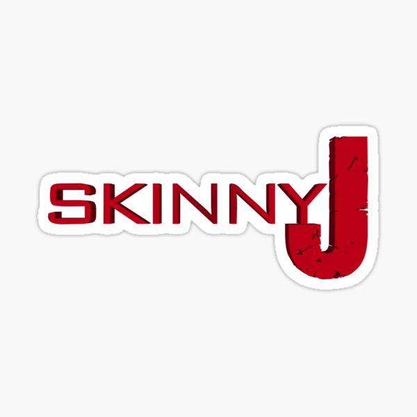 "Skinny J logo" Sticker for Sale by Skinny-J | Redbubble
