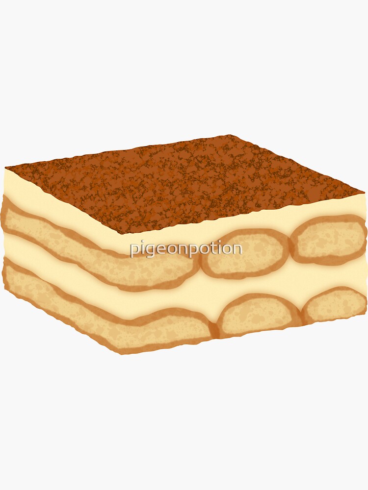 "Tiramisu" Sticker for Sale by pigeonpotion | Redbubble